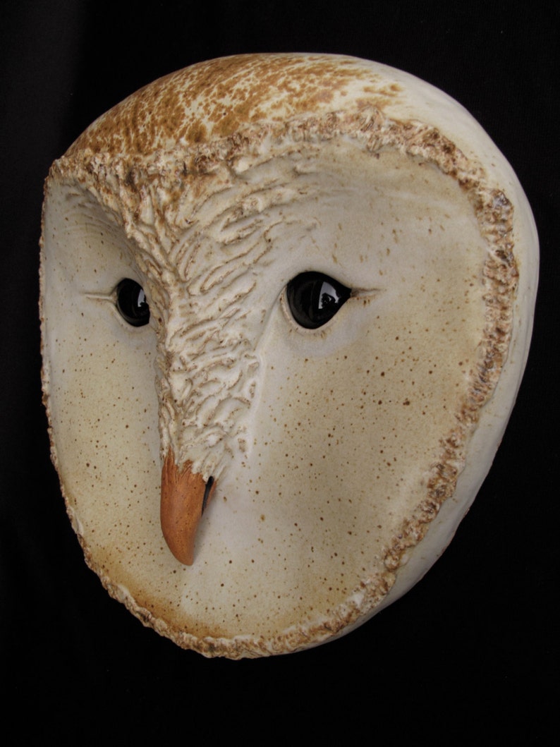 Handmade Original Ceramic Owl Mask Clay Art Mask Owl Sculpture | Etsy