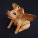When Pigs Fly, Hand Sculpted Stoneware Clay Pig With Wings, Winged Pig ...