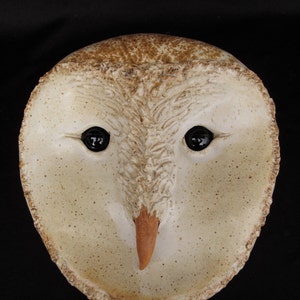 Handmade Original Ceramic Owl Mask Clay Art Mask Owl Sculpture | Etsy