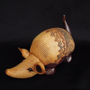 Unique Ceramic Armadillo Original Animal Art Southwest - Etsy