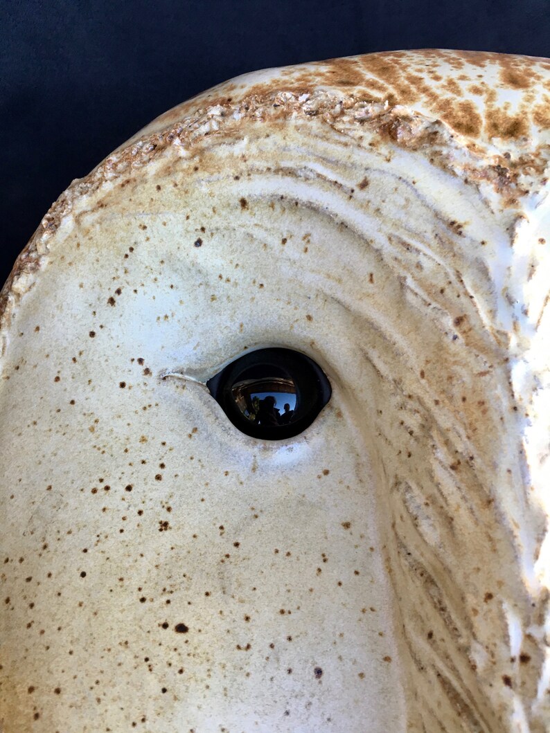 Handmade Original Ceramic Owl Mask Clay Art Mask Owl Sculpture | Etsy