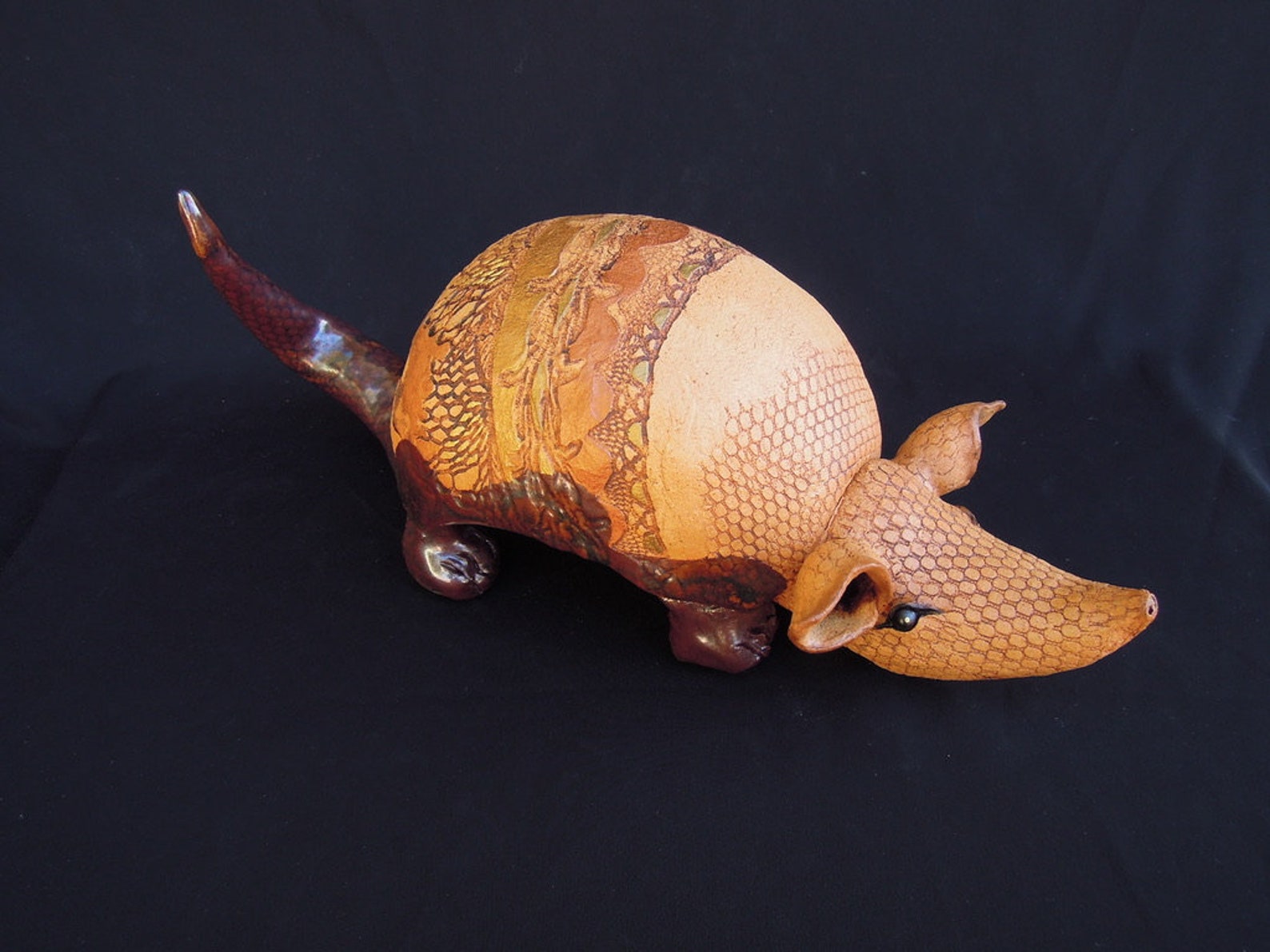 Unique Ceramic Armadillo, Original Animal Art, Southwest Decor, South ...