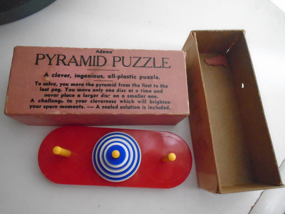 Adams' Pyramid Puzzle, With Box, No Instructions, Box as Is - Etsy