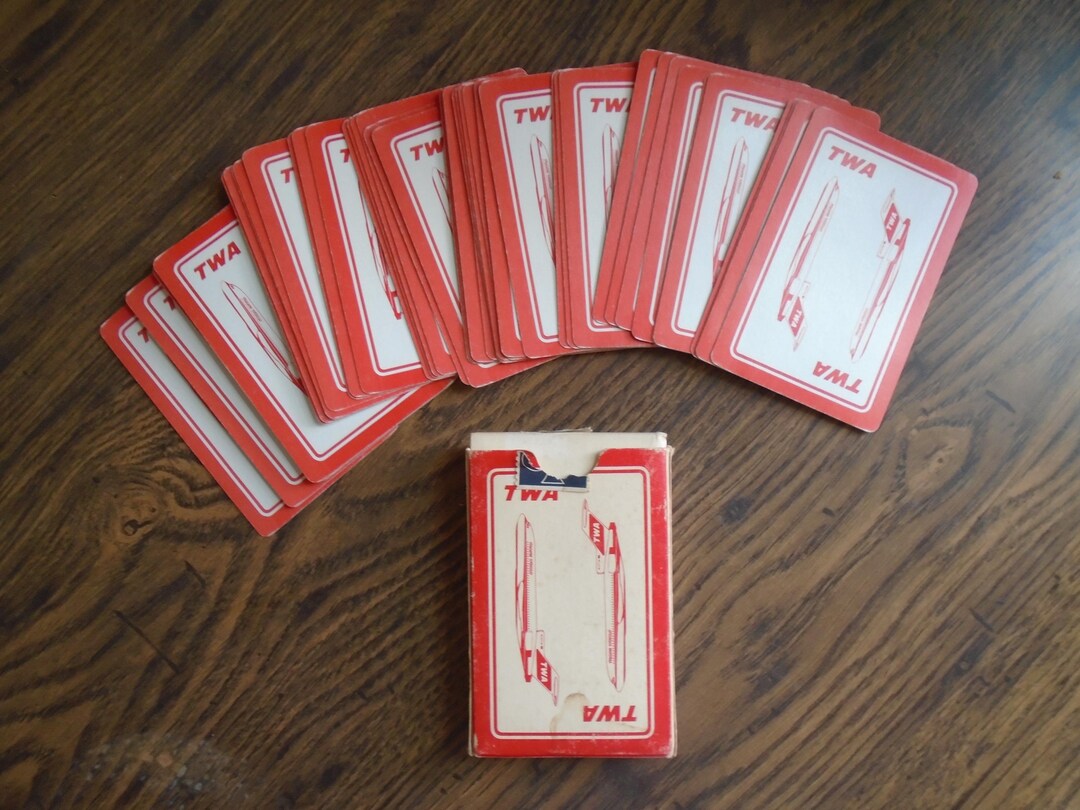 TWA Airlines Playing Cards, Full Deck With 52 Cards ~ No Jokers - Etsy