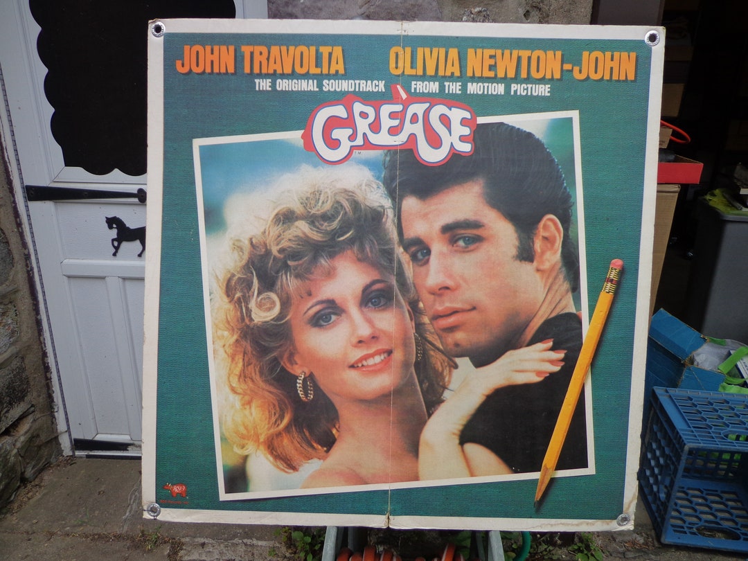 Grease Soundtrack Poster 1970's Record Store Hanging Two - Etsy