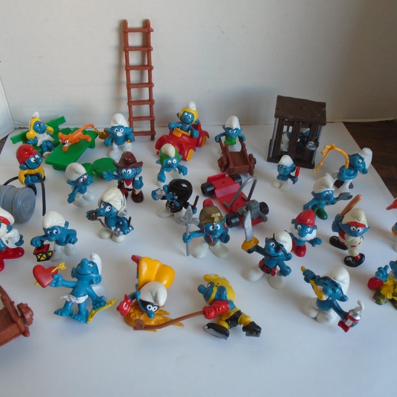 Smurfs Figures Schleich - Etsy