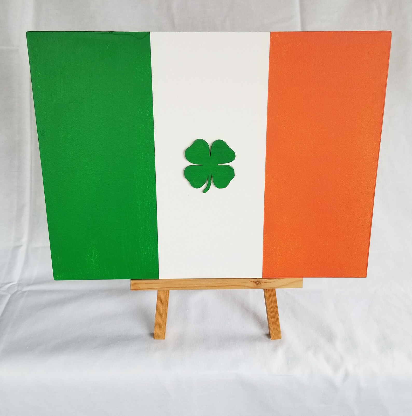 Irish Flag Painted on Wood, Wooden Flag Wall Decor 9x12, Irish Decor ...