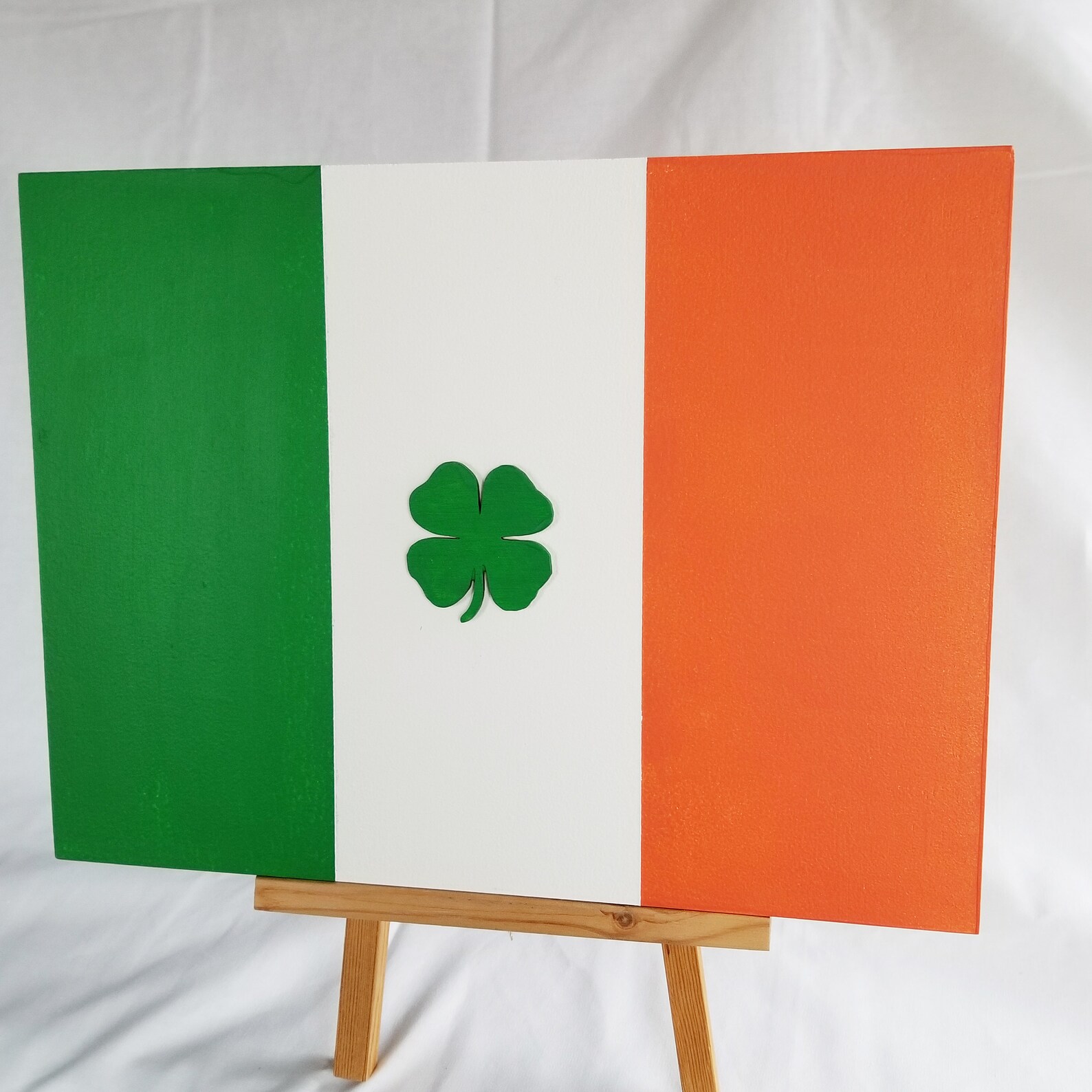 Irish Flag Painted on Wood, Wooden Flag Wall Decor 9x12, Irish Decor ...
