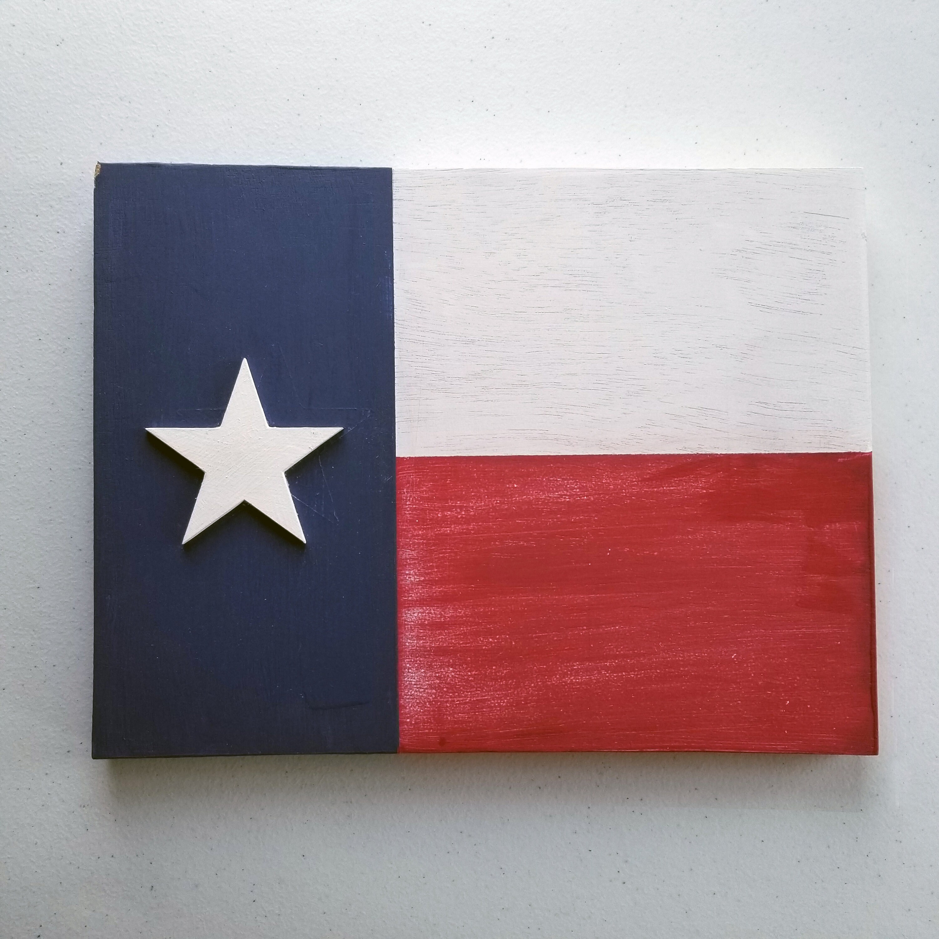Texas State Flag on Wood, Wooden Flag Wall Decor 9x12, Texas Flag Decor ...