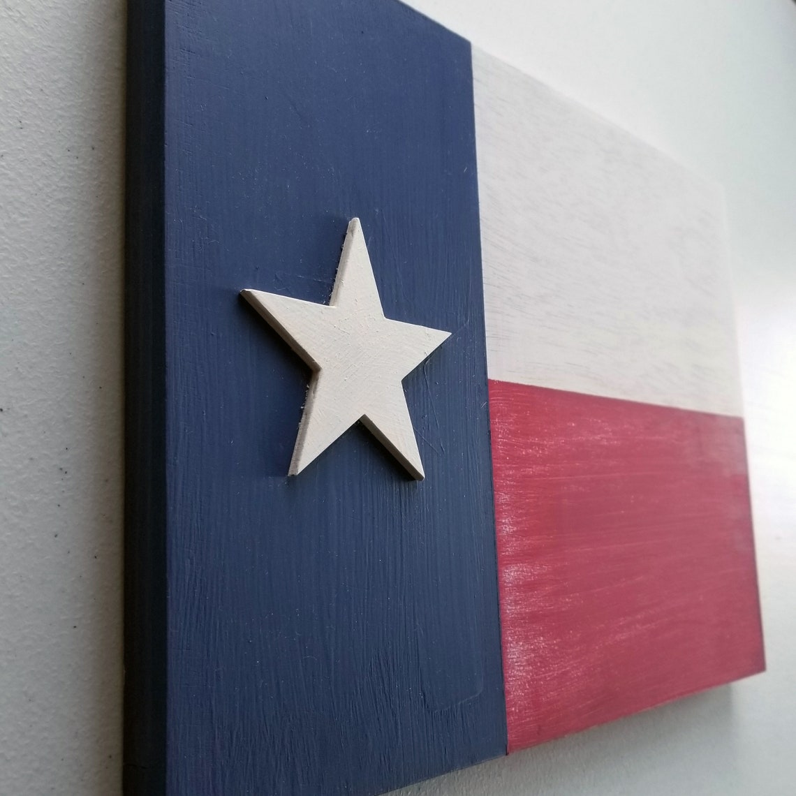 Texas State Flag on Wood, Wooden Flag Wall Decor 9x12, Texas Flag Decor ...