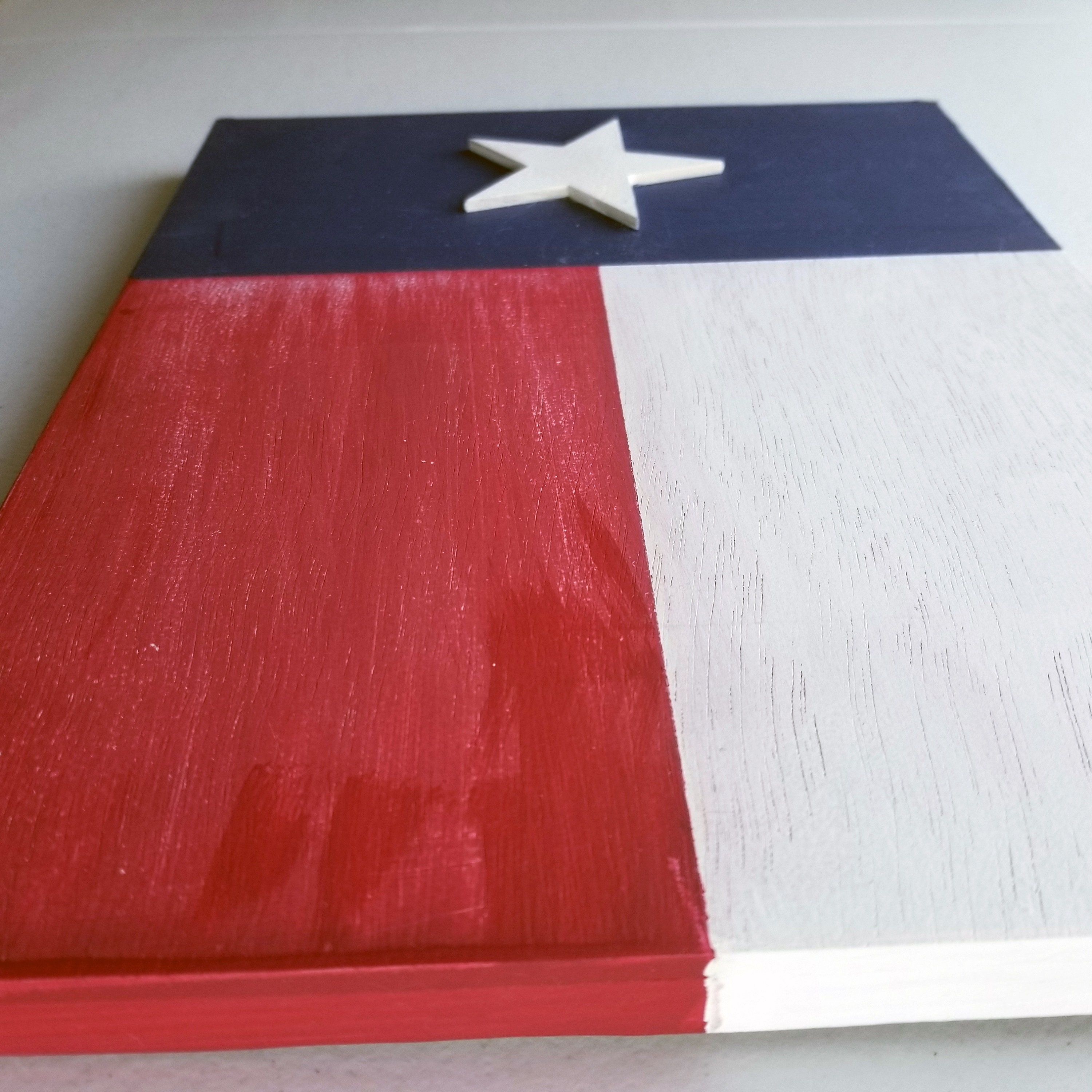 Texas State Flag on Wood, Wooden Flag Wall Decor 9x12, Texas Flag Decor ...
