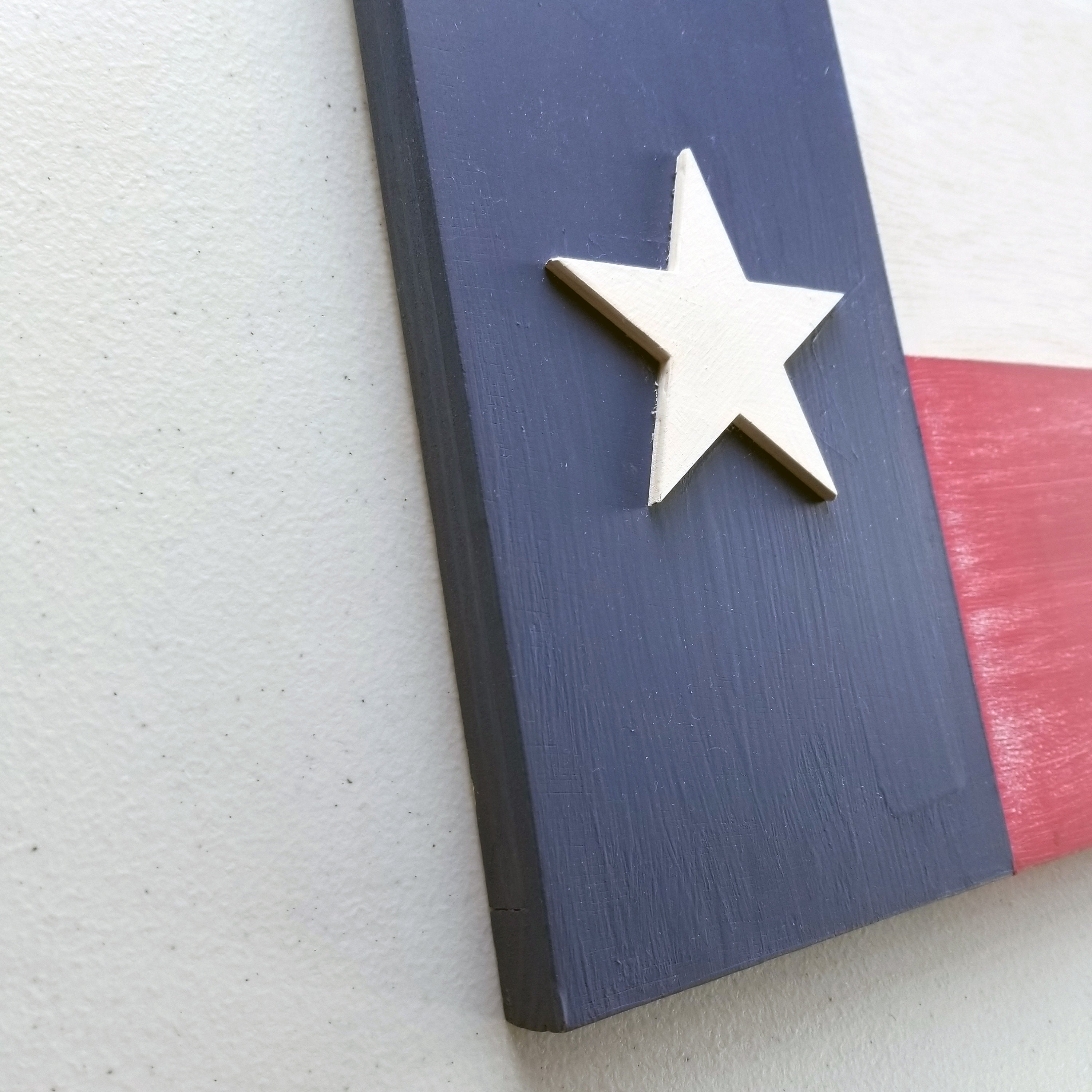 Texas State Flag on Wood, Wooden Flag Wall Decor 9x12, Texas Flag Decor ...