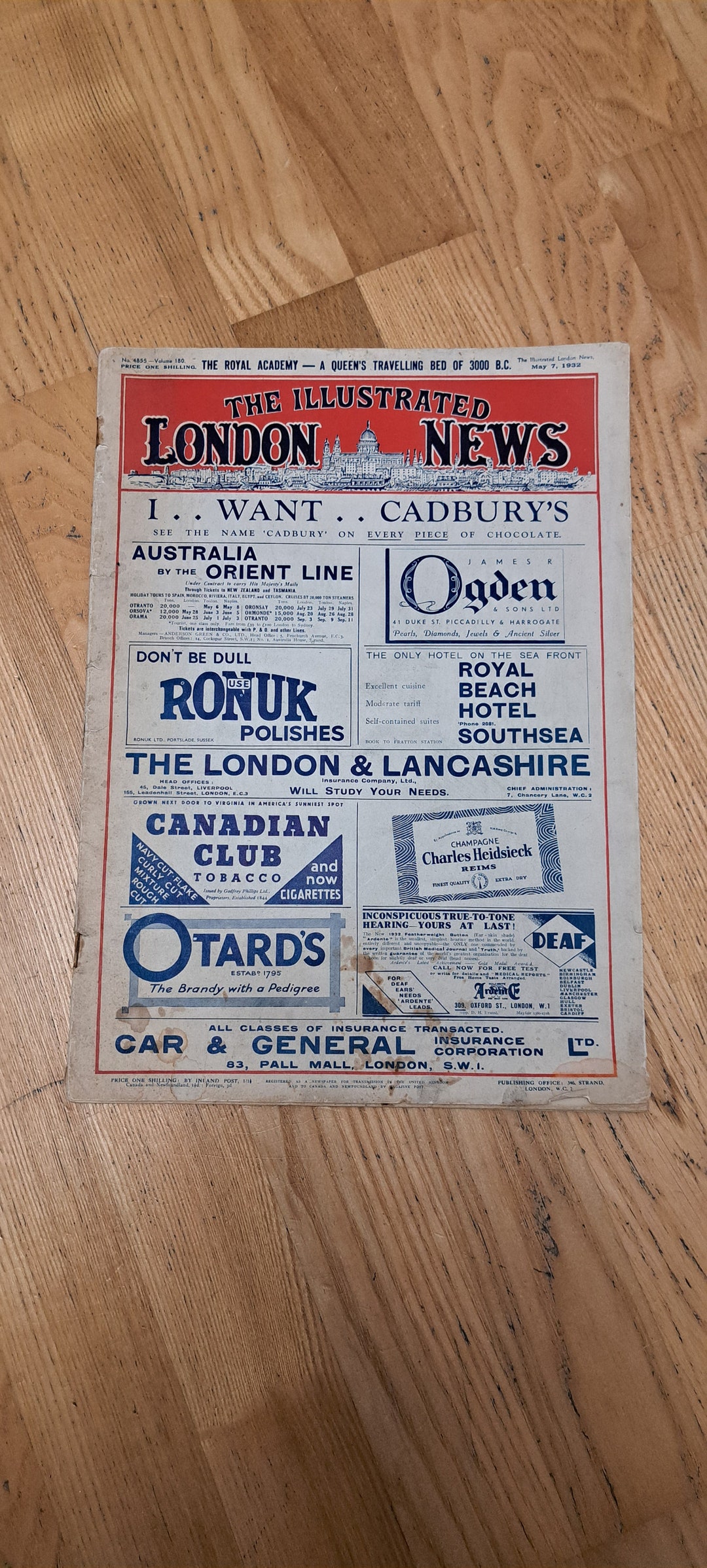 Antique Illustrated London News Newspaper - 1932 Collectible, Antique ...