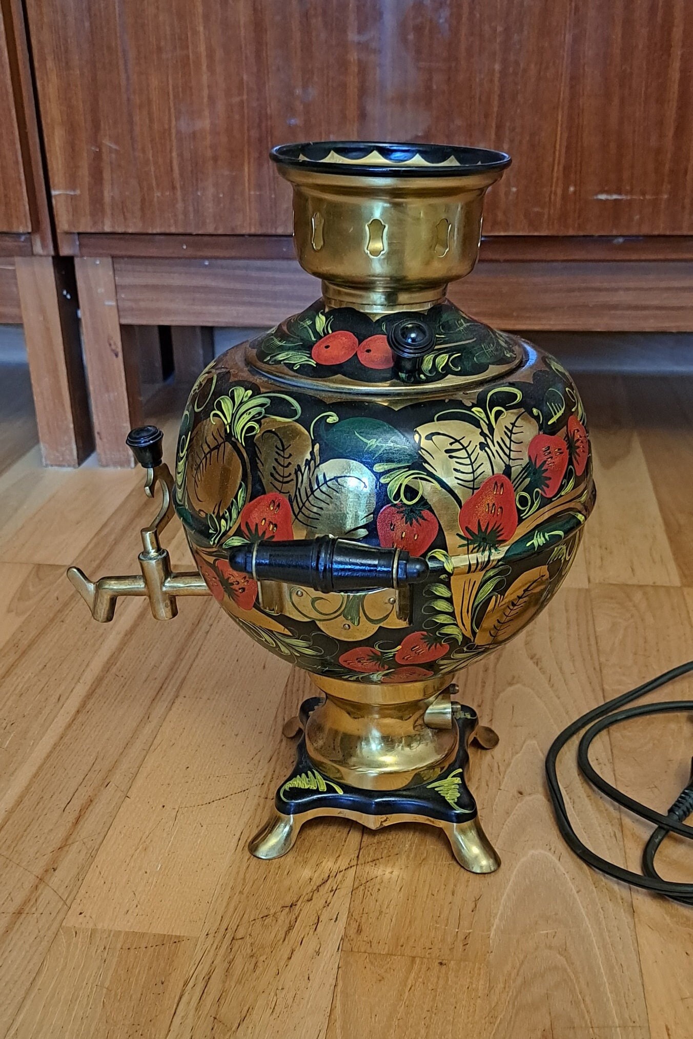 Vintage Samovar Tula/ Samovar Electric Soviet Brass Russian Teapot ...