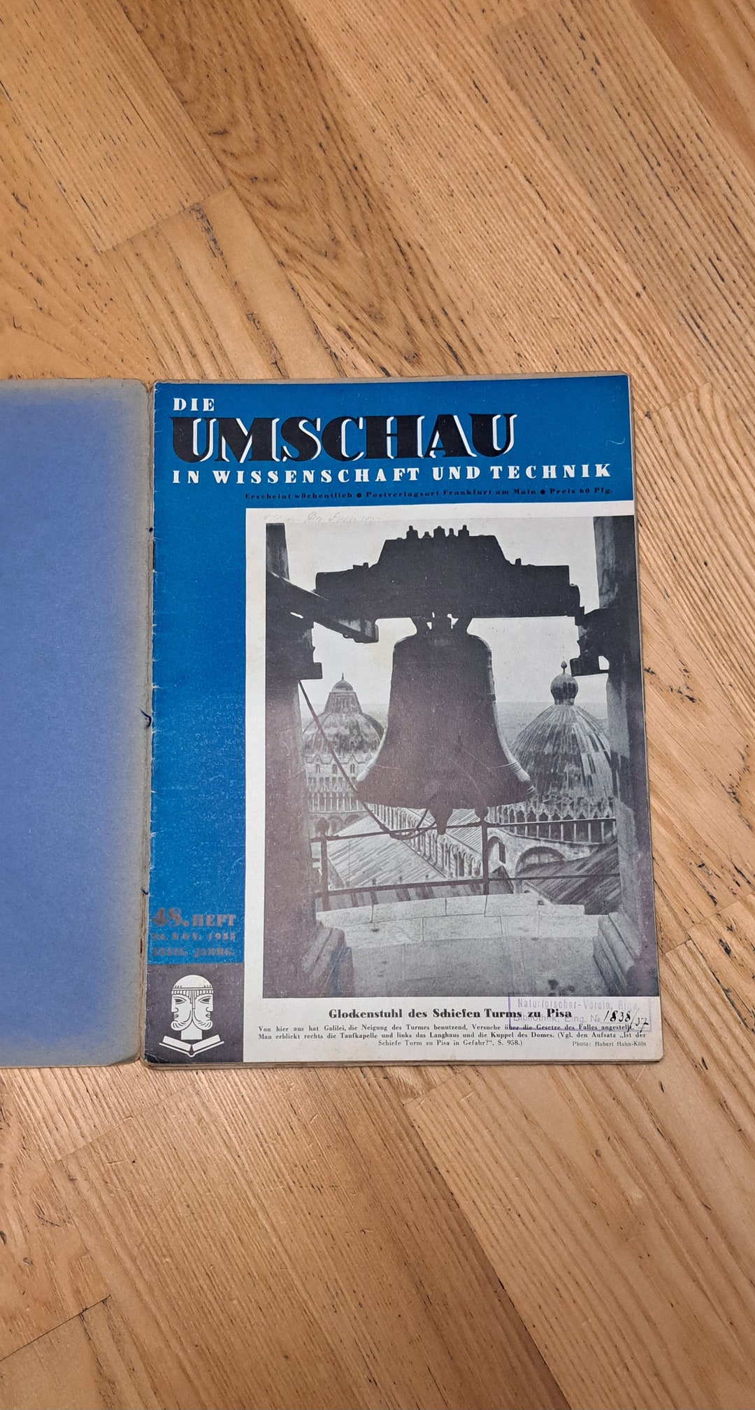 Antique Die Umschau Magazine 1935, German Science & Technology ...