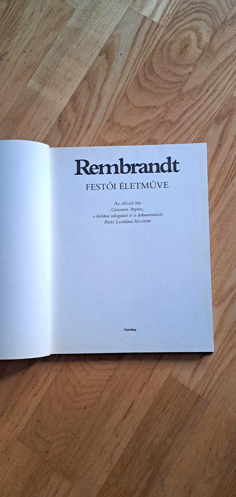 Rembrandt Art Book, Rembrandt's Painting, Milan 1988 (hungarian ...