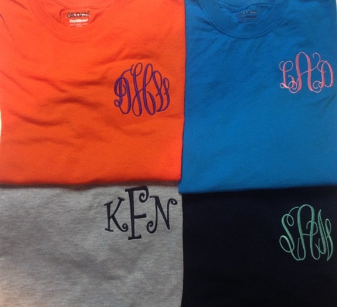 Personalized Monogrammed Adult T-shirt - Etsy