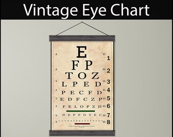 Vintage Eye Chart - Etsy