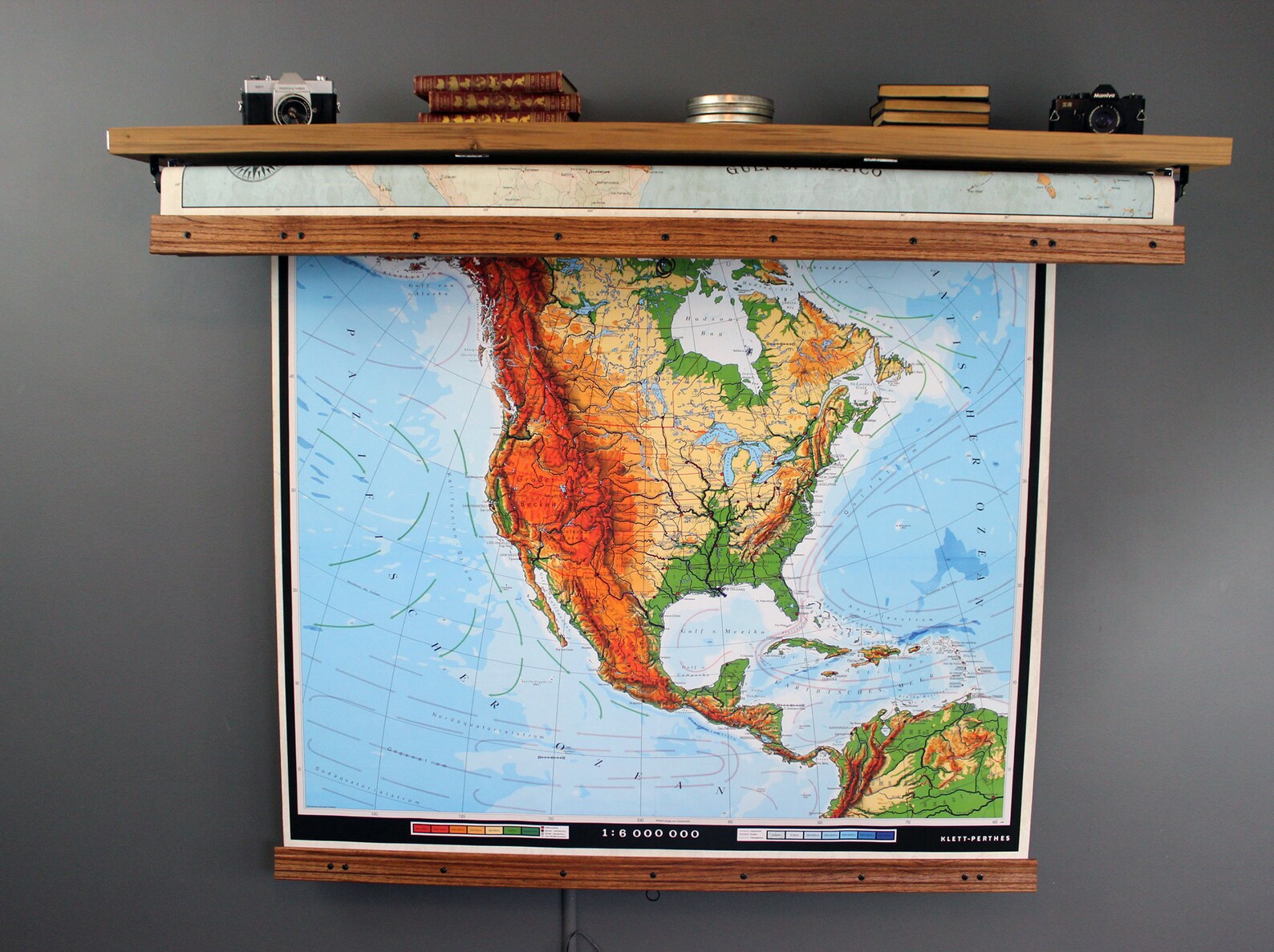 Pull Down Map Set. Add 2-4 Maps of Your Choosing to a Custom | Etsy