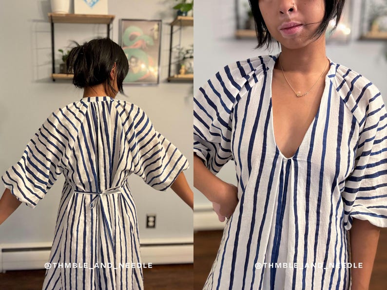 Luna Dress Top PDF Sewing Pattern, Size Inclusive 0-40, Detailed Video ...