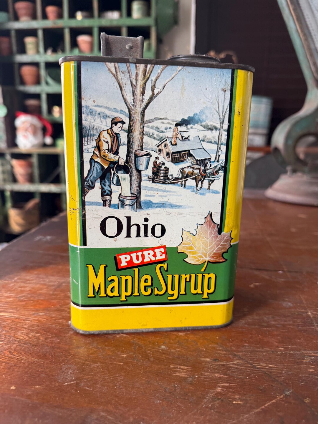 Vintage Ohio Pure Maple Syrup Metal Can - Etsy