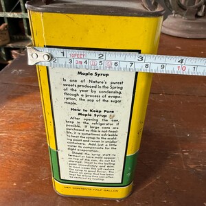 Vintage Ohio Pure Maple Syrup Metal Can - Etsy