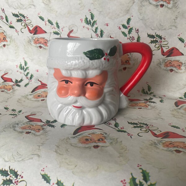 Vintage Santa Mugs - Etsy