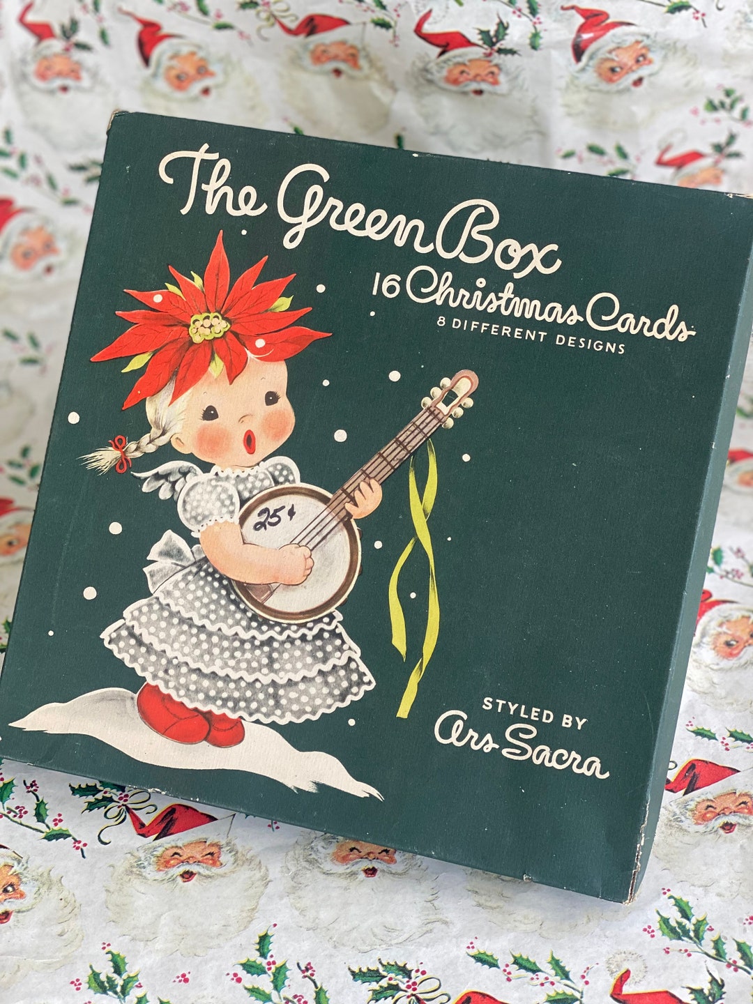 Vintage Christmas Card Box / Holiday Card Box Only - Etsy