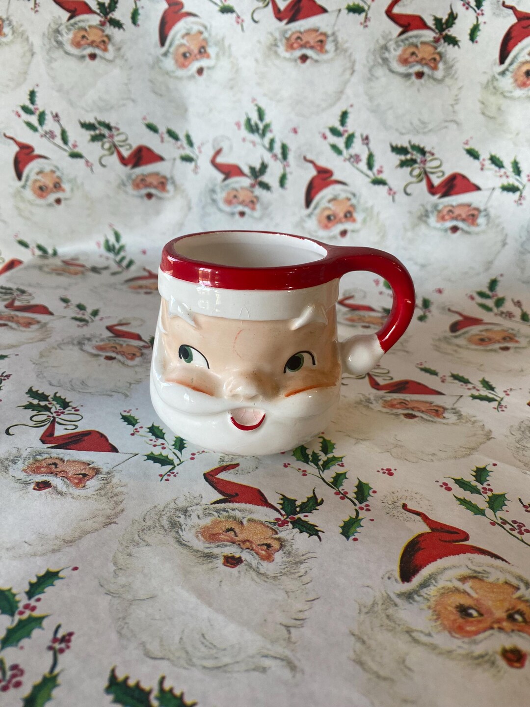 Vintage Christmas Style House Japan Ceramic Santa Mug - Etsy