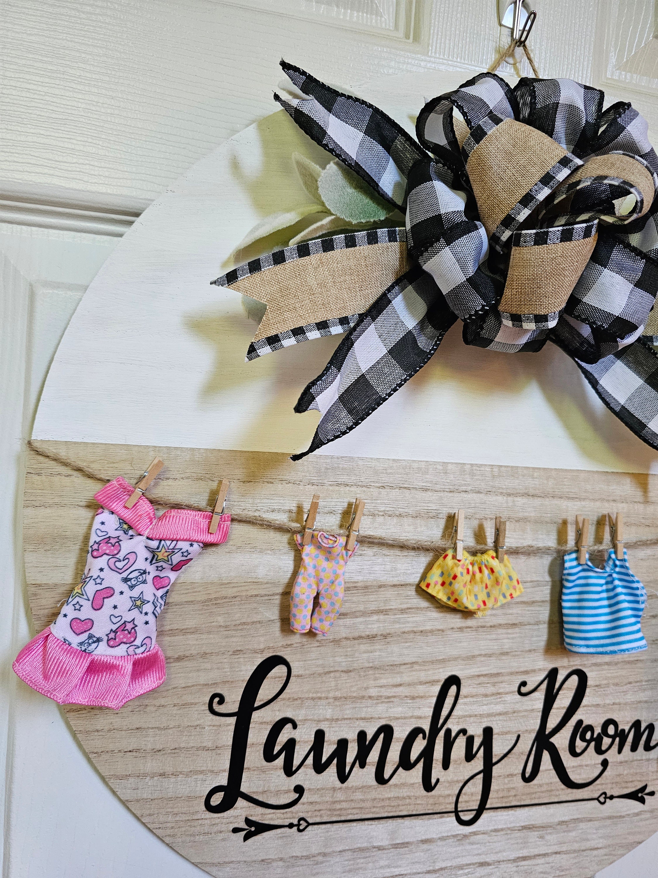 Laundry Room Door Hanger Decor Decoration Welcome Board - Etsy