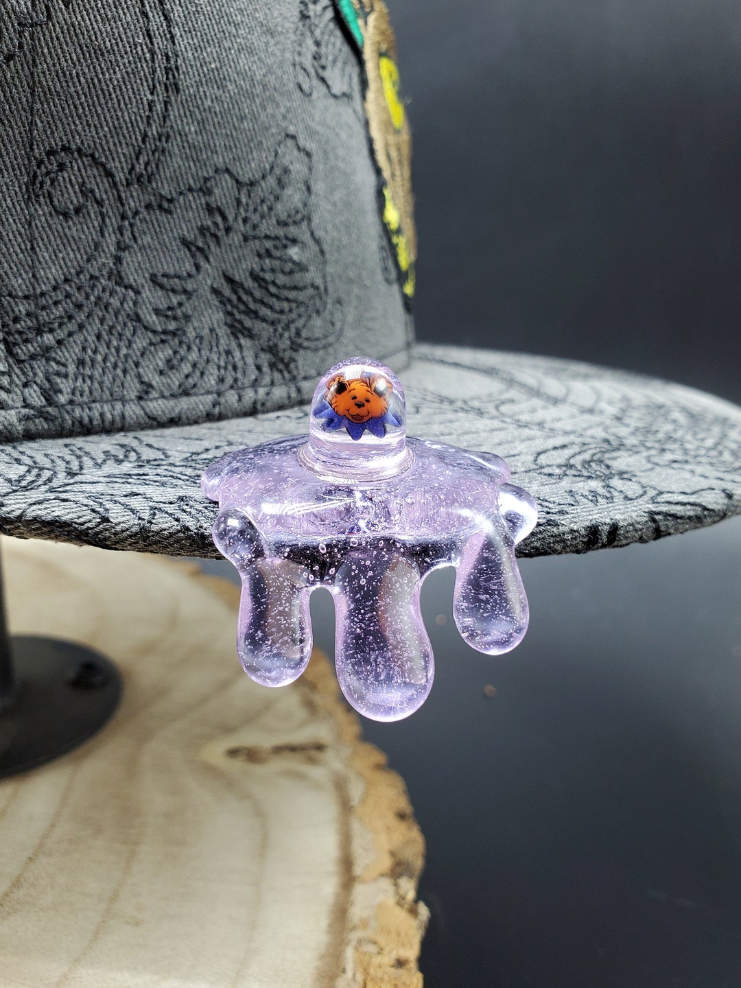 Purple Grateful Dead Dancing Bear Hat Pin - Etsy