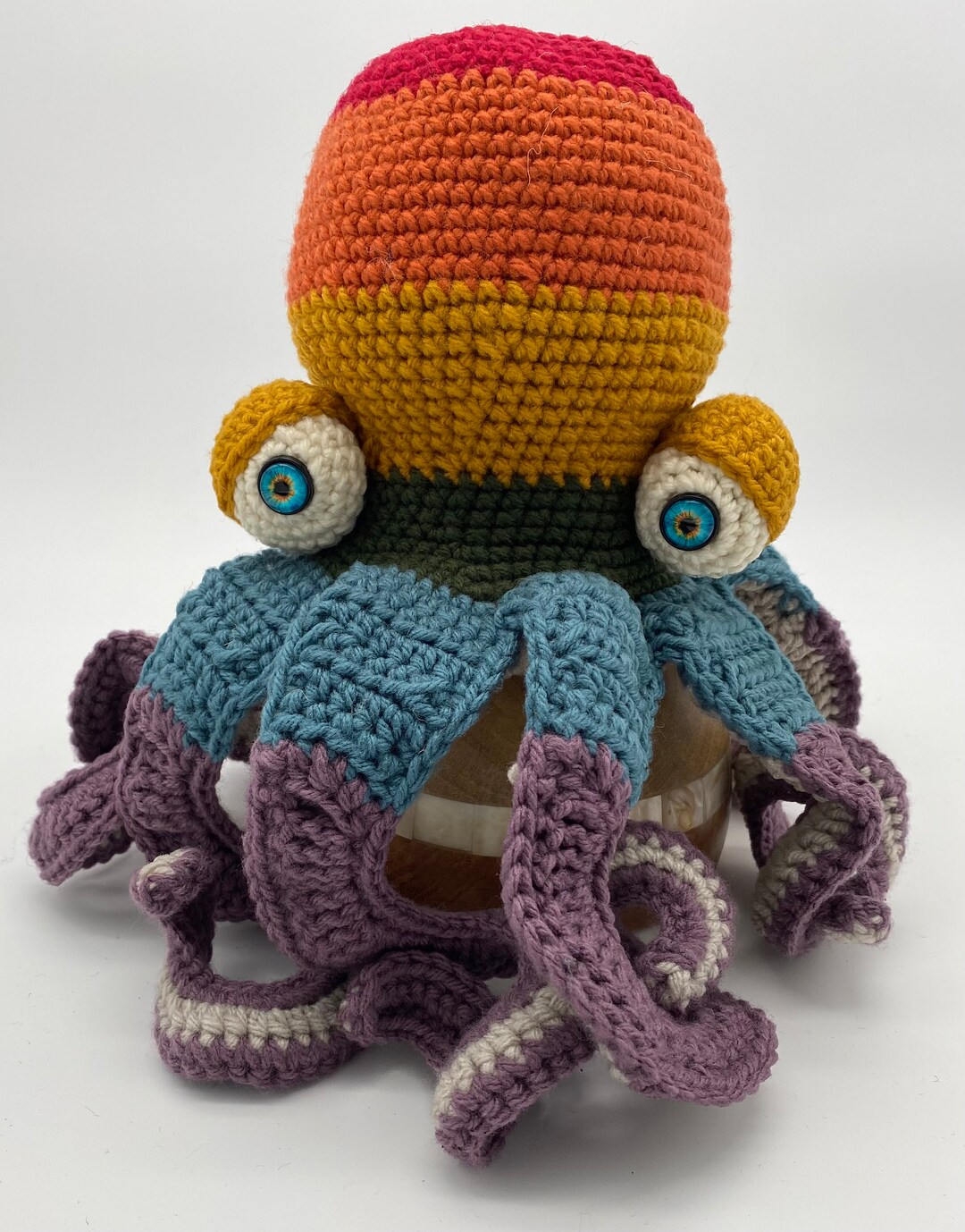 Octopus Stuffy Weighted in Rainbow - Etsy