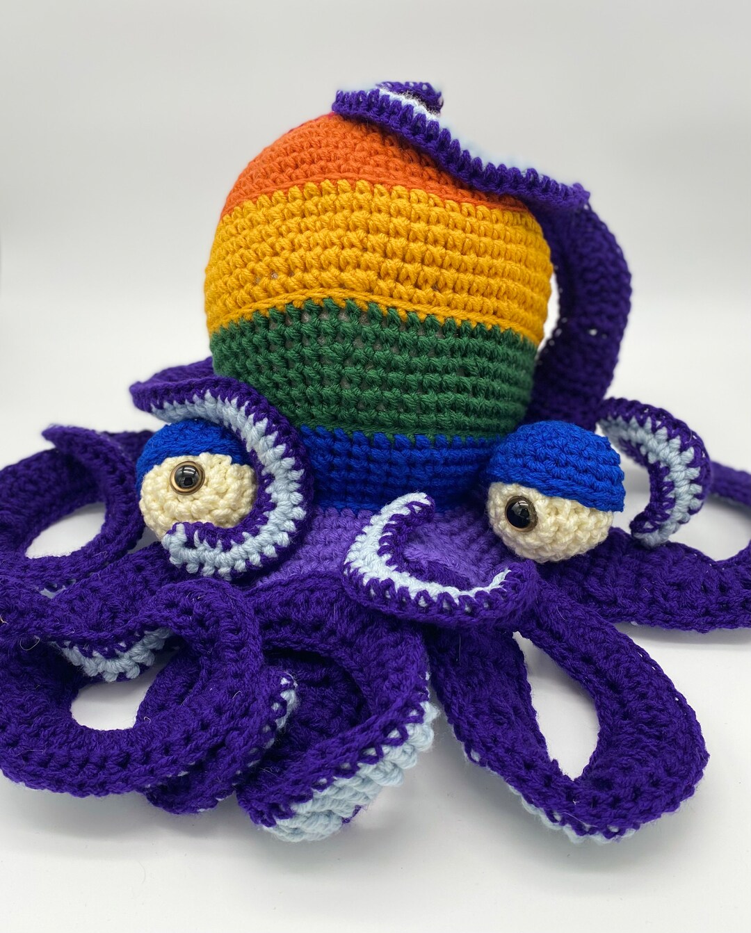 Octopus Stuffy Weighted Jumbo Size Rainbow - Etsy