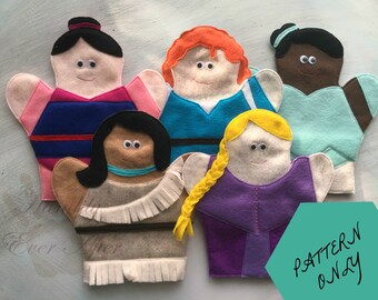 Hand Puppet Sewing Patterns by HandilyEverAfter on Etsy