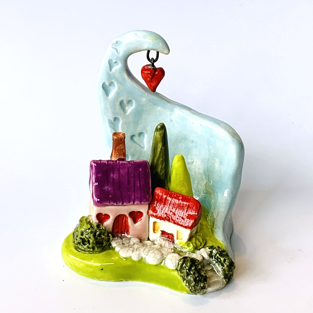 Ceramic House Sculpture, Gnome-in-laws... Highly Detailed Mini Home ...