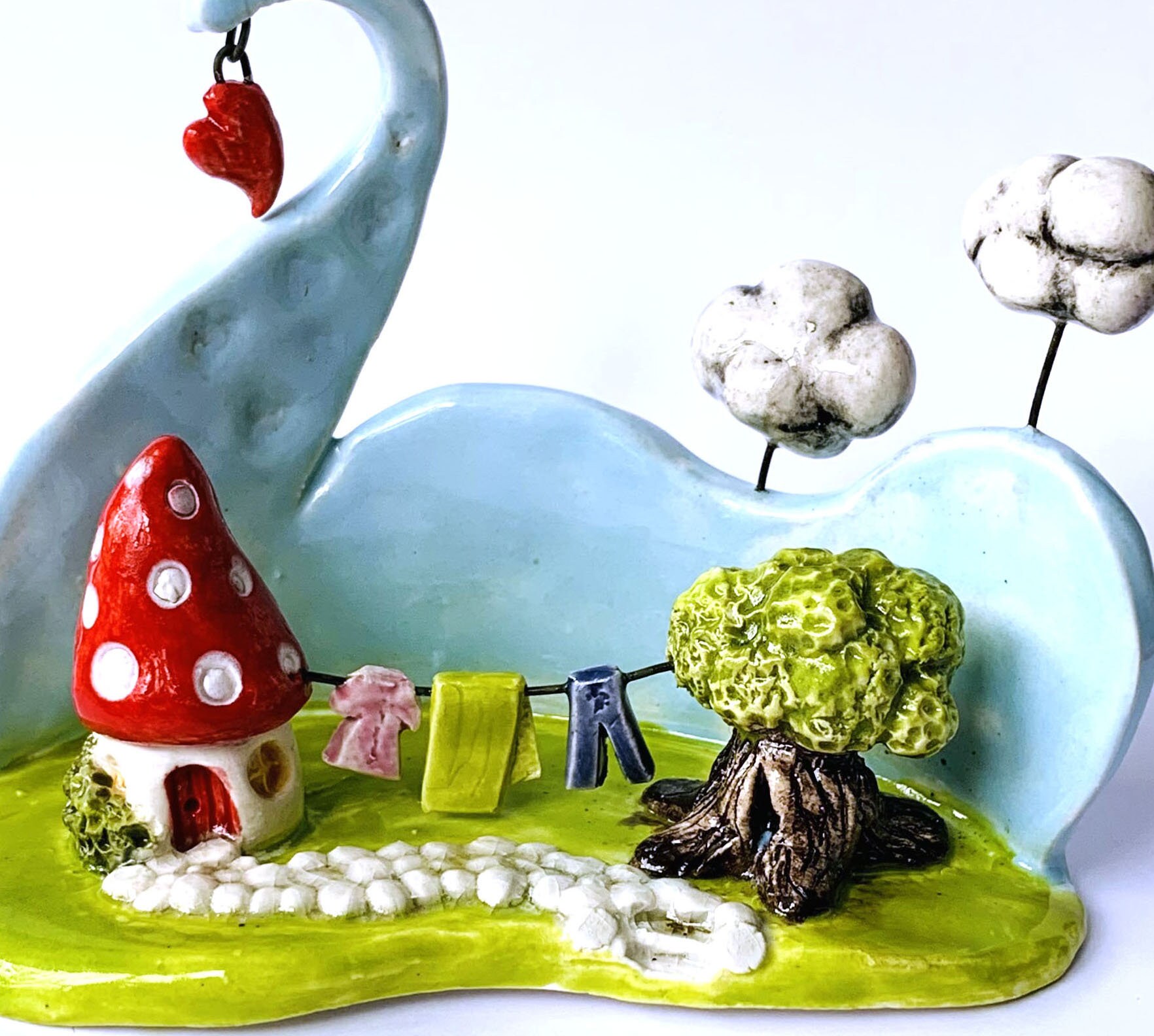 A Day in the Life... Highly Detailed Vignette Mini Gnome Home Ceramic ...