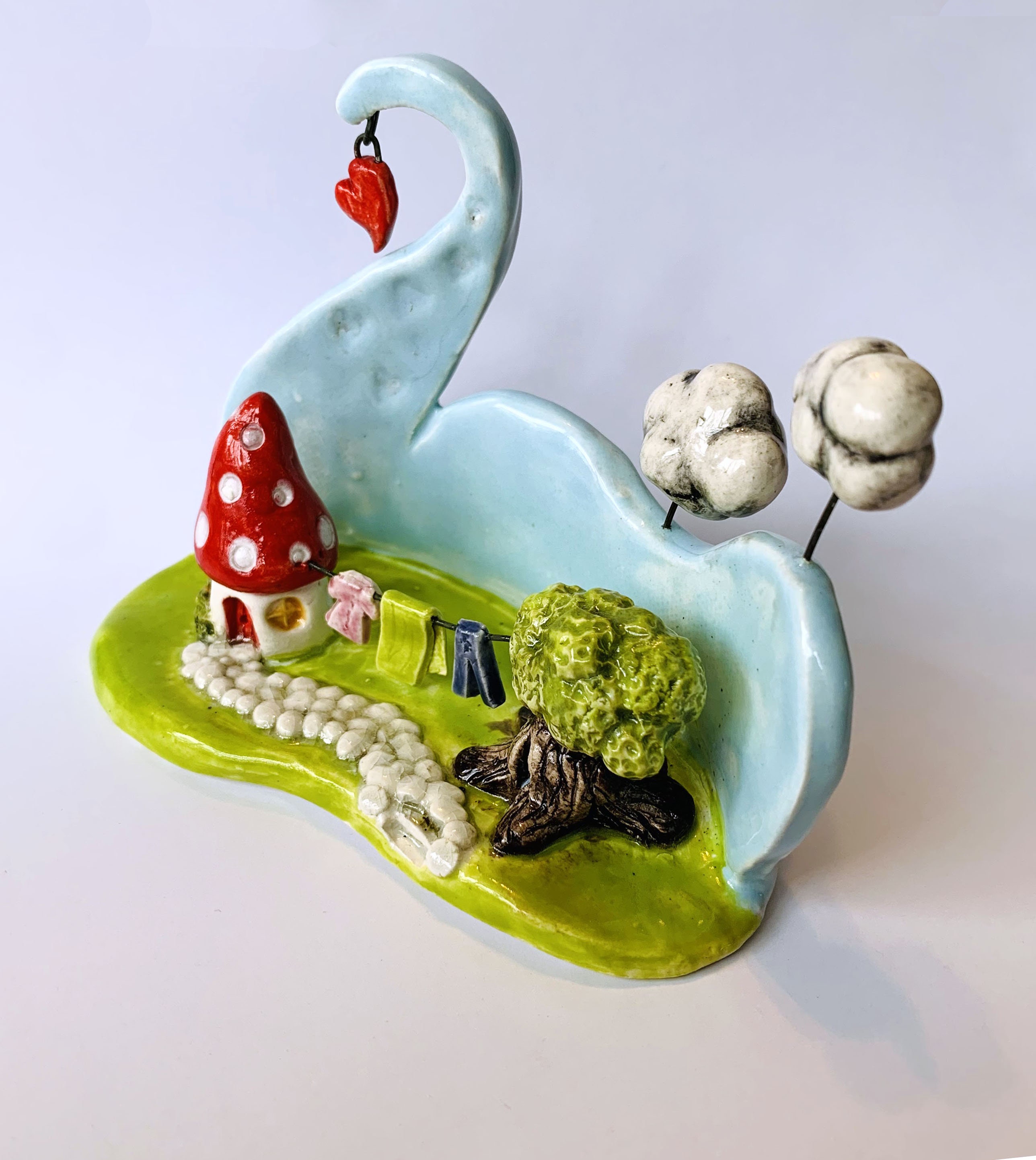 A Day in the Life... Highly Detailed Vignette Mini Gnome Home Ceramic ...