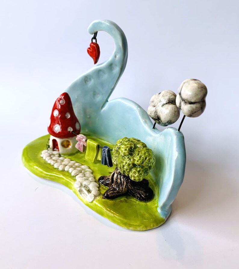 A Day in the Life... Highly Detailed Vignette Mini Gnome Home Ceramic ...