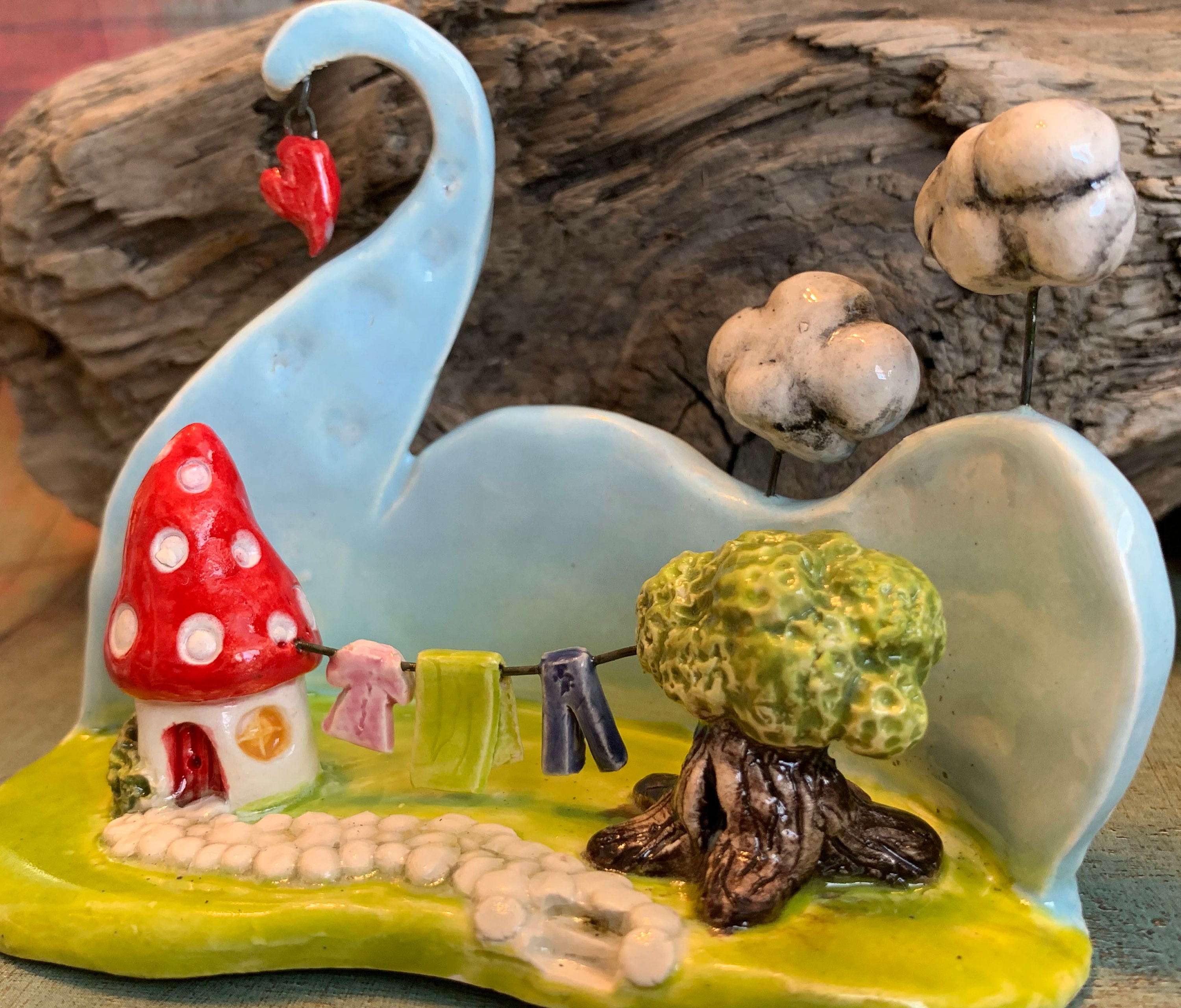 A Day in the Life... Highly Detailed Vignette Mini Gnome Home Ceramic ...