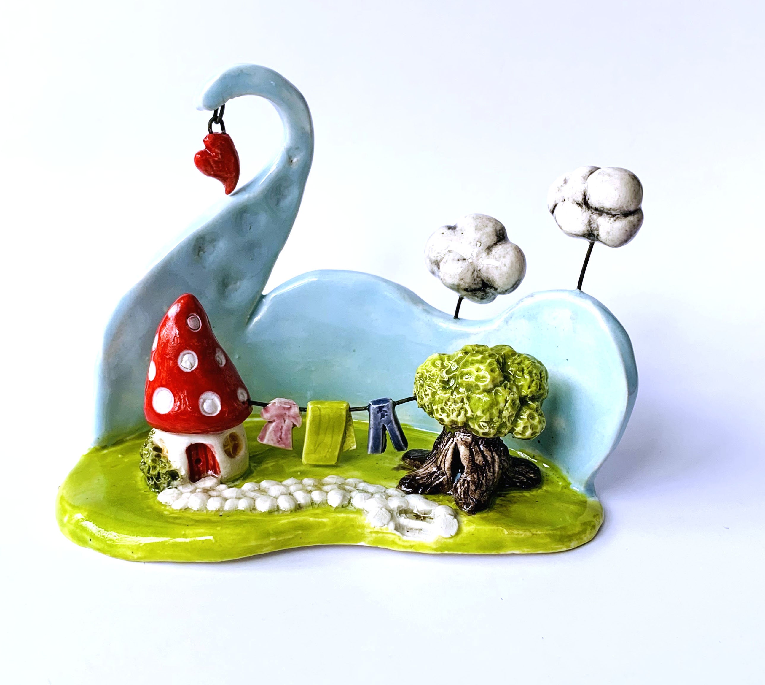A Day in the Life... Highly Detailed Vignette Mini Gnome Home Ceramic ...