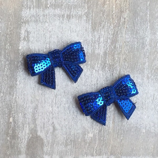 Mini Sequin Bow - Etsy