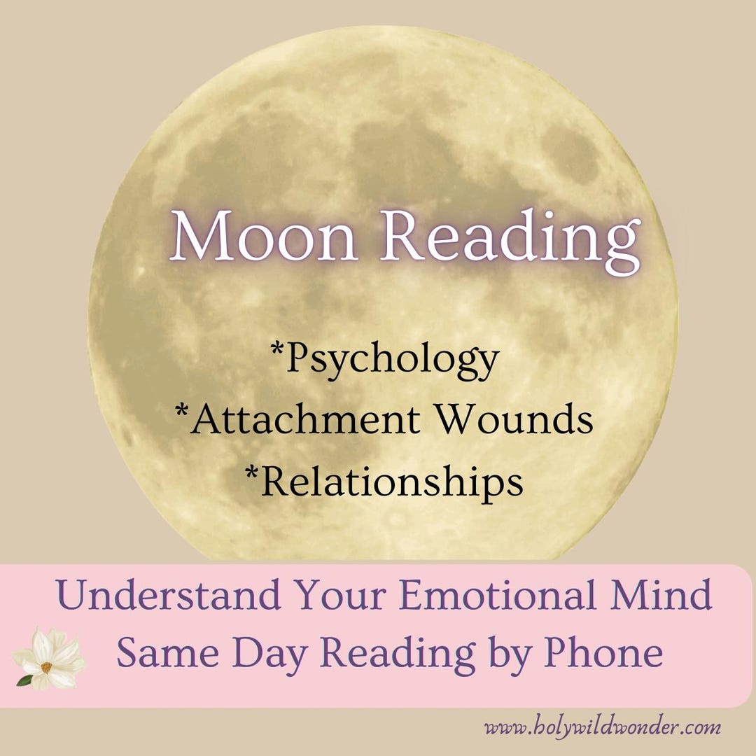 Understand Your Moon, Birth Chart Reading to Explore Mindset, IFS Parts ...