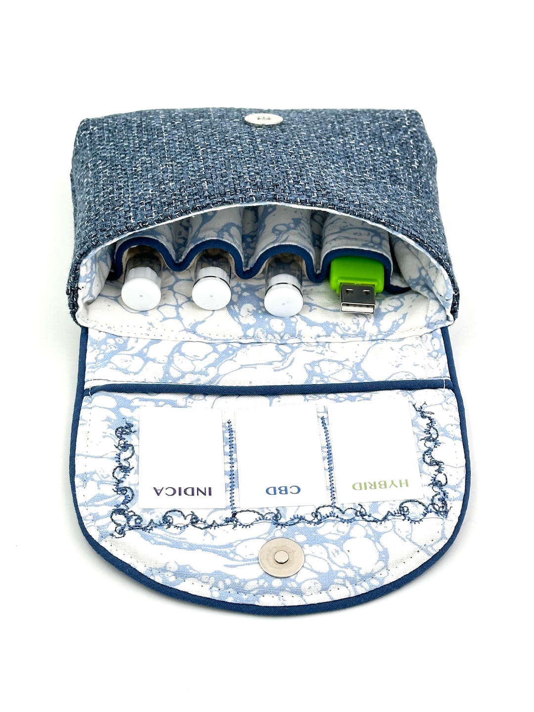 Compact Fabric Cannabis Vape Cartridge Storage Pouch Organjanizer© - Etsy