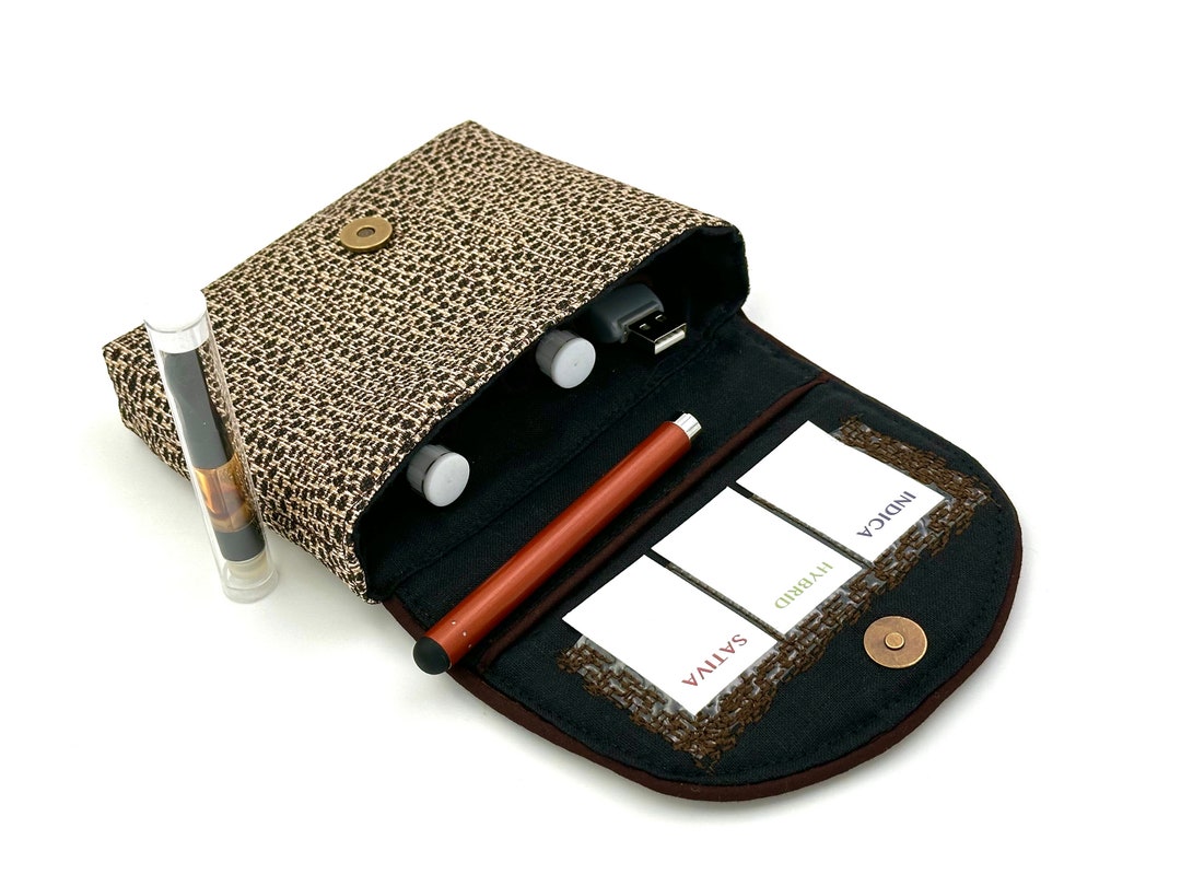 Compact Fabric Cannabis Vape Cartridge Storage Pouch Organjanizer© - Etsy