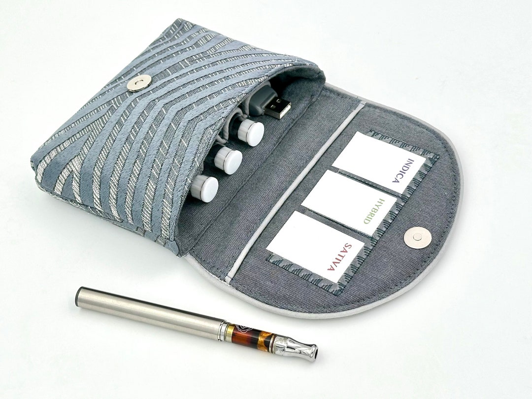 Compact Fabric Cannabis Vape Cartridge Storage Pouch Organjanizer© - Etsy