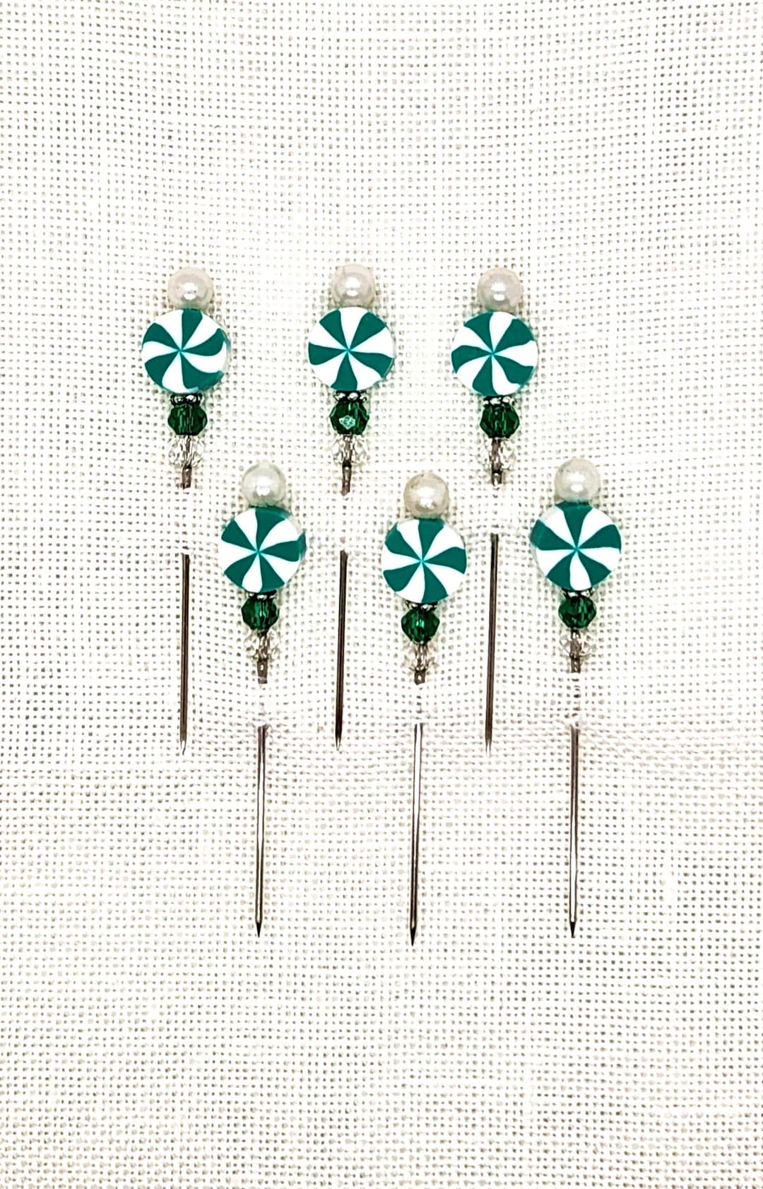 Peppermint, Candy, Green, Christmas, Holiday, Counting Pin, Decorative ...