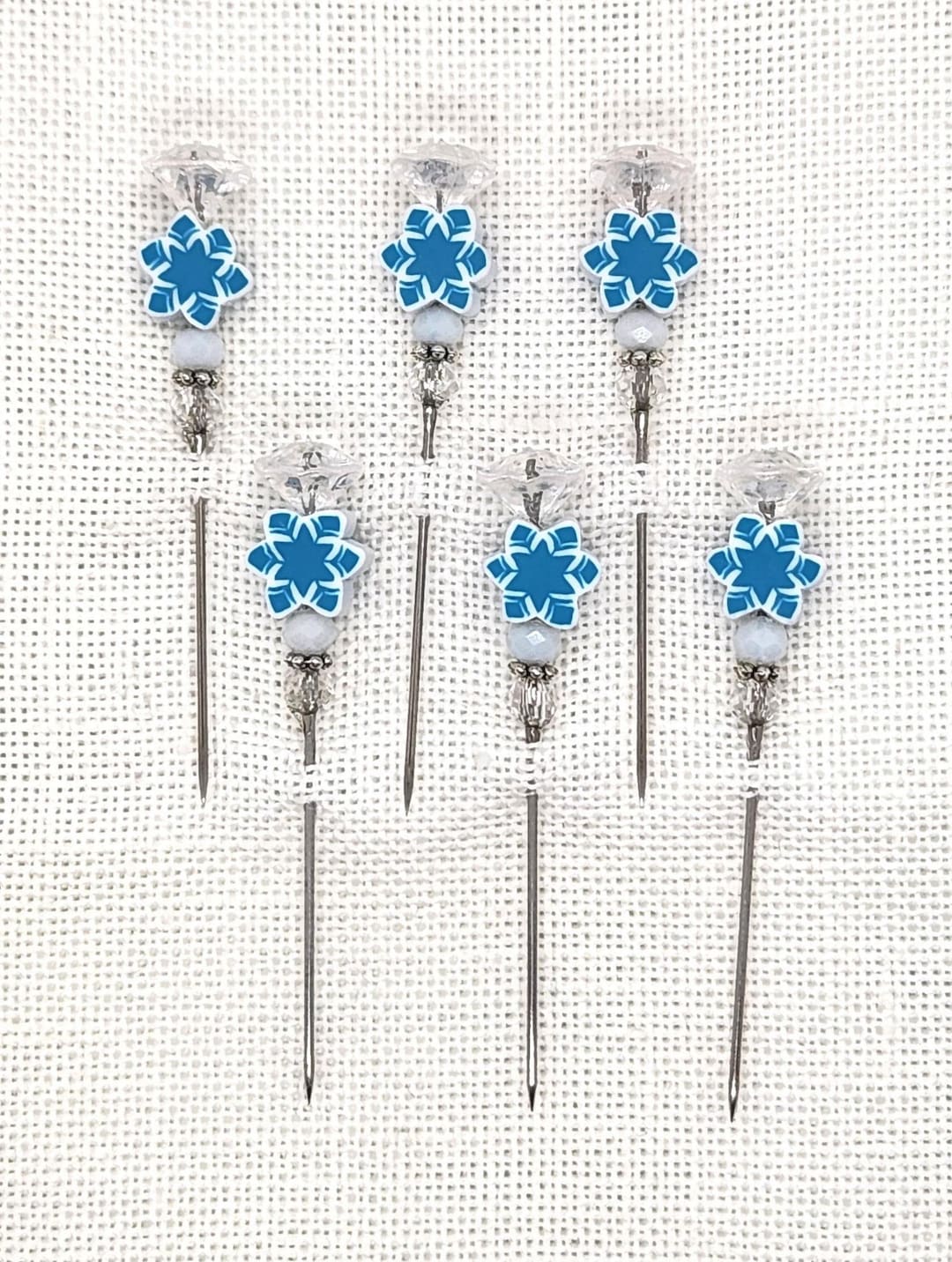 Snowflake, Polymer Clay, Winter, Snow, Pin, Counting, Decorative, Cross ...