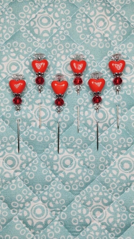 Heart Red Valentines Counting Pin Decorative Pin Pin | Etsy