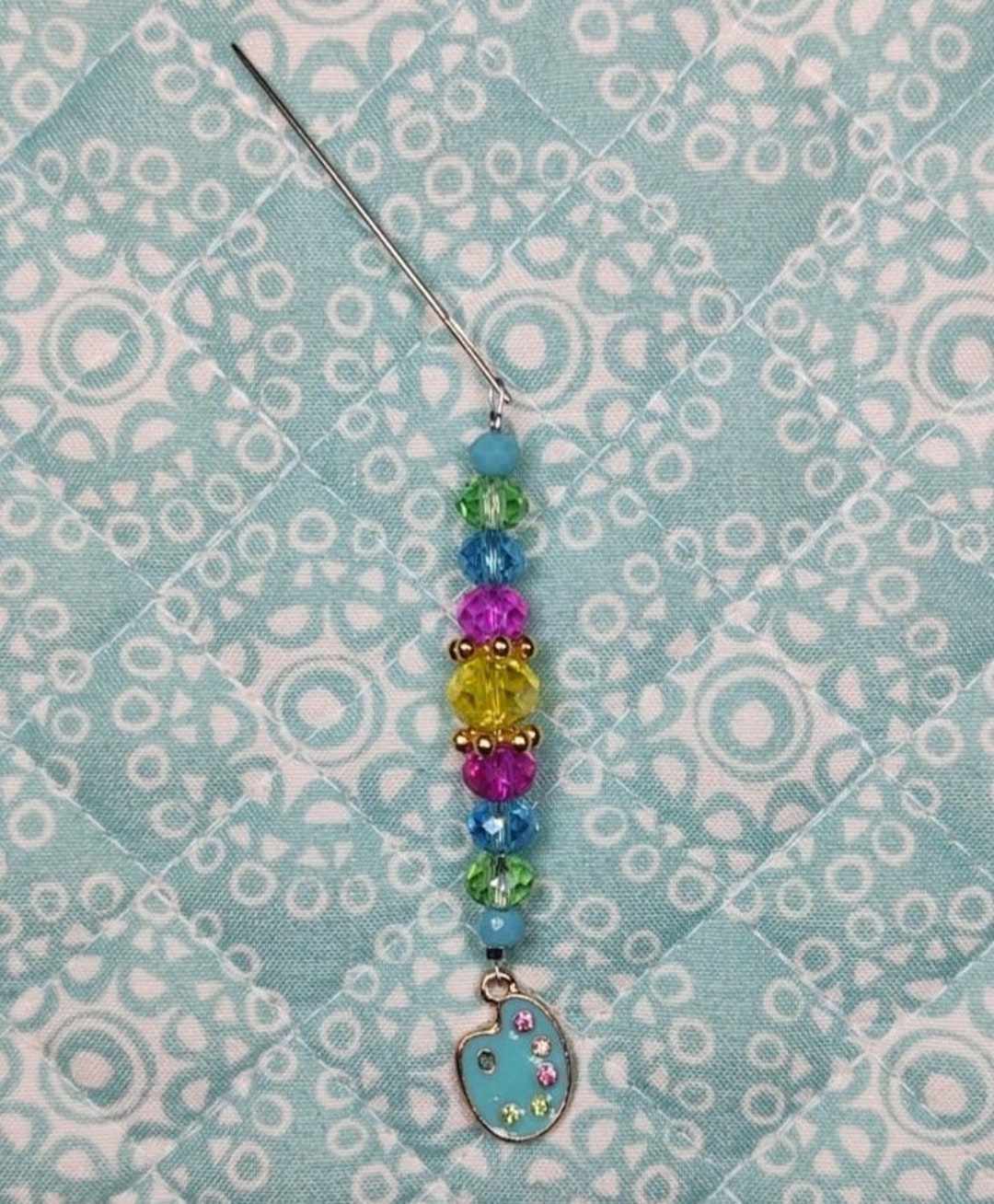 Palette, Blue, Art, Frogger, Picker, Needle, Bling, Cross Stitch ...