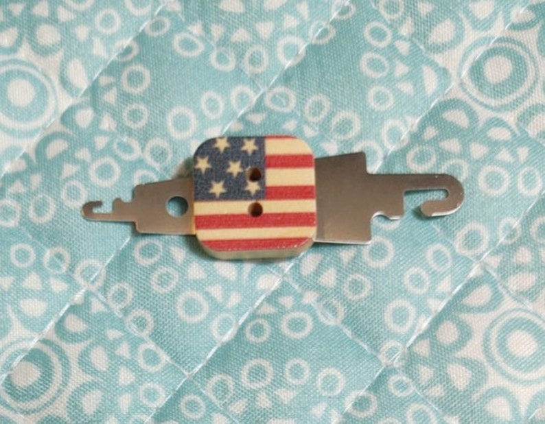 American Flag Patriotic Needle Threader Sew Thread - Etsy